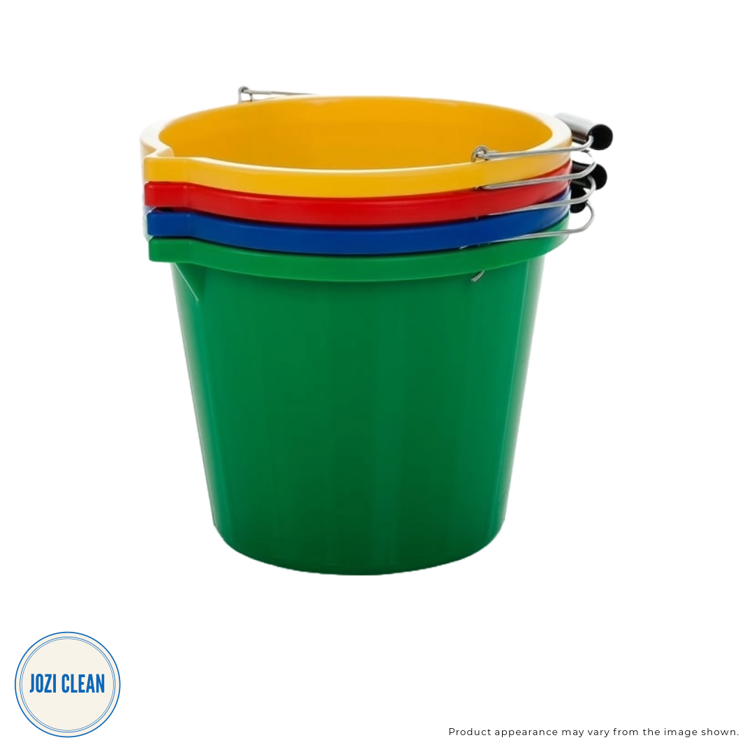 8L Plastic Bucket – Blue, Green, Red, Yellow – JoziClean