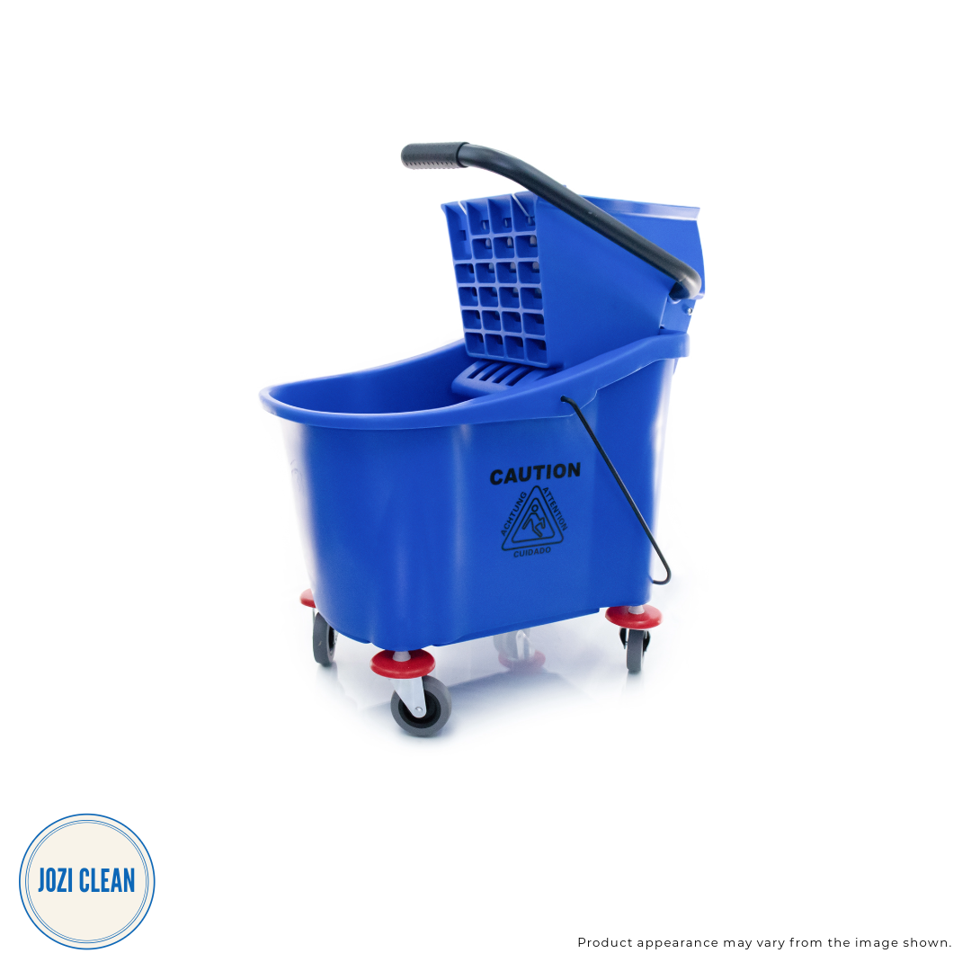 36L Bucket Trolley & Wringer – Colour Coded – JoziClean